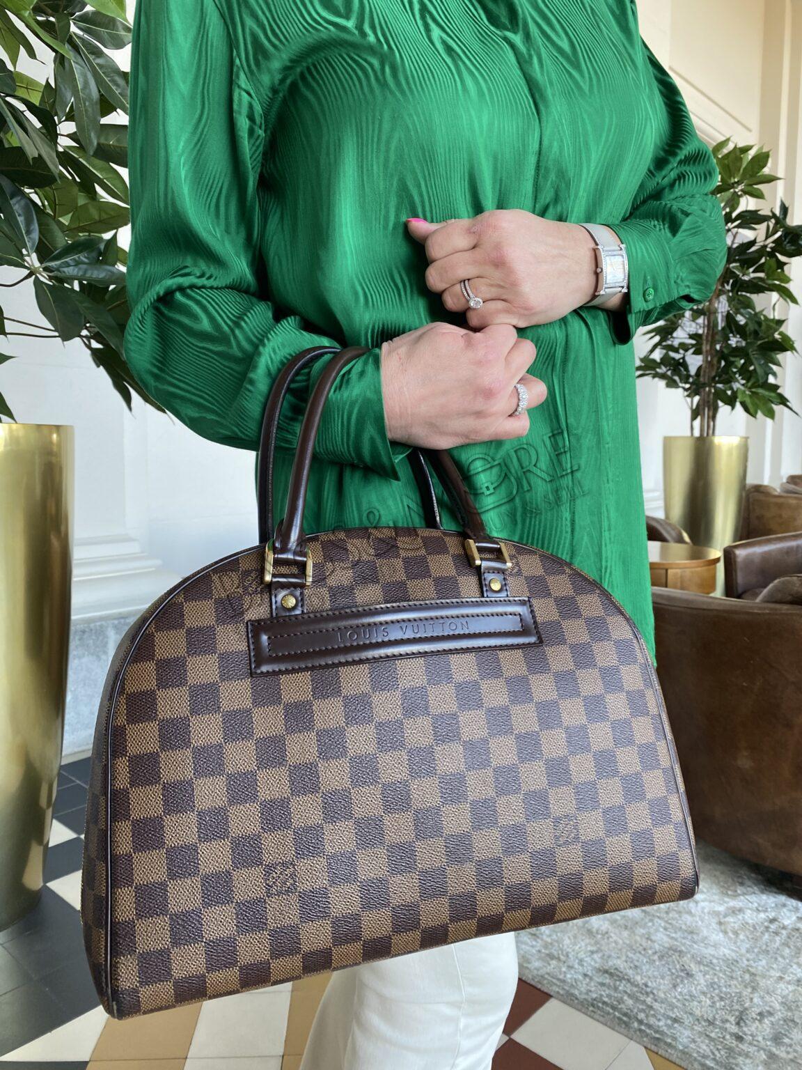Louis Vuitton Nolita handtas damier ebene met golden hardware - Bags&More